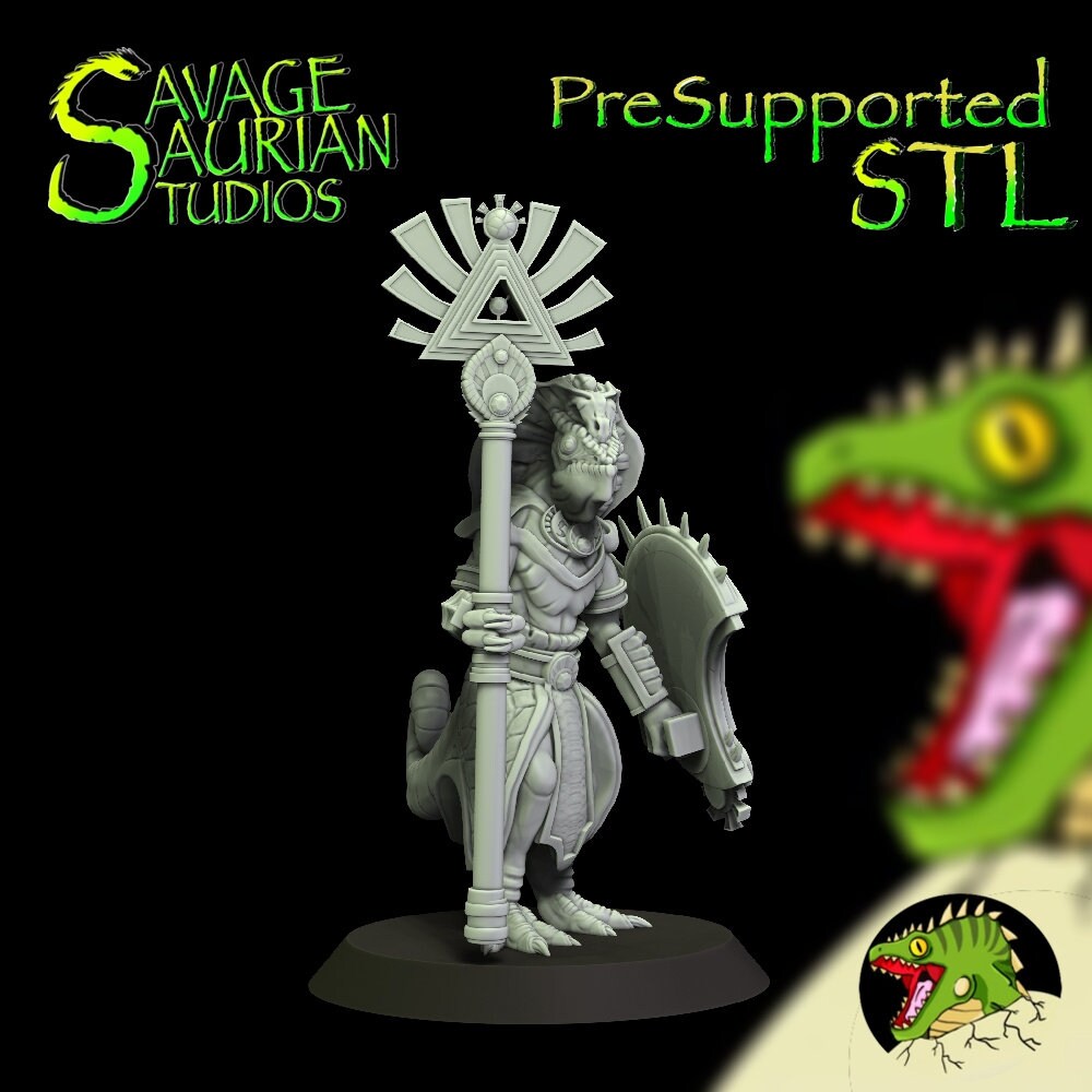 Lizardmen Khemaleon Royal Guard - Savage Saurian Studios | Lizardman ...