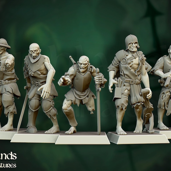 Fantasy Zombie Miniatures - Etsy