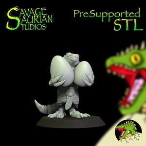 Lizardmen Servants of the Sovereign by Savage Saurian Studios Lizardman Proxy 28mm/32mm Resin 3D ...