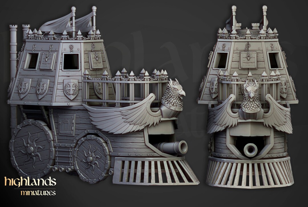 Highlands Miniatures - Iron Opinicus | Steam Tank | Empire | Steam ...
