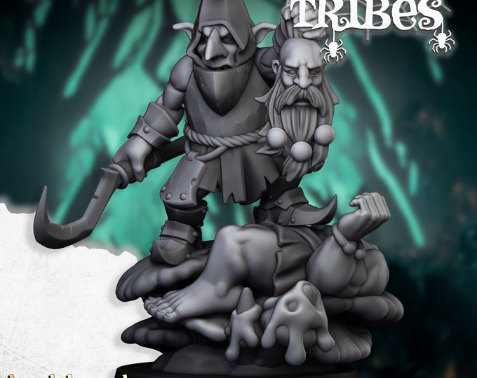Lyzz Kaboom Goblin Pin Up 3d Printed Resin Miniature Tabletop Role Playing Dungeons And Dragons