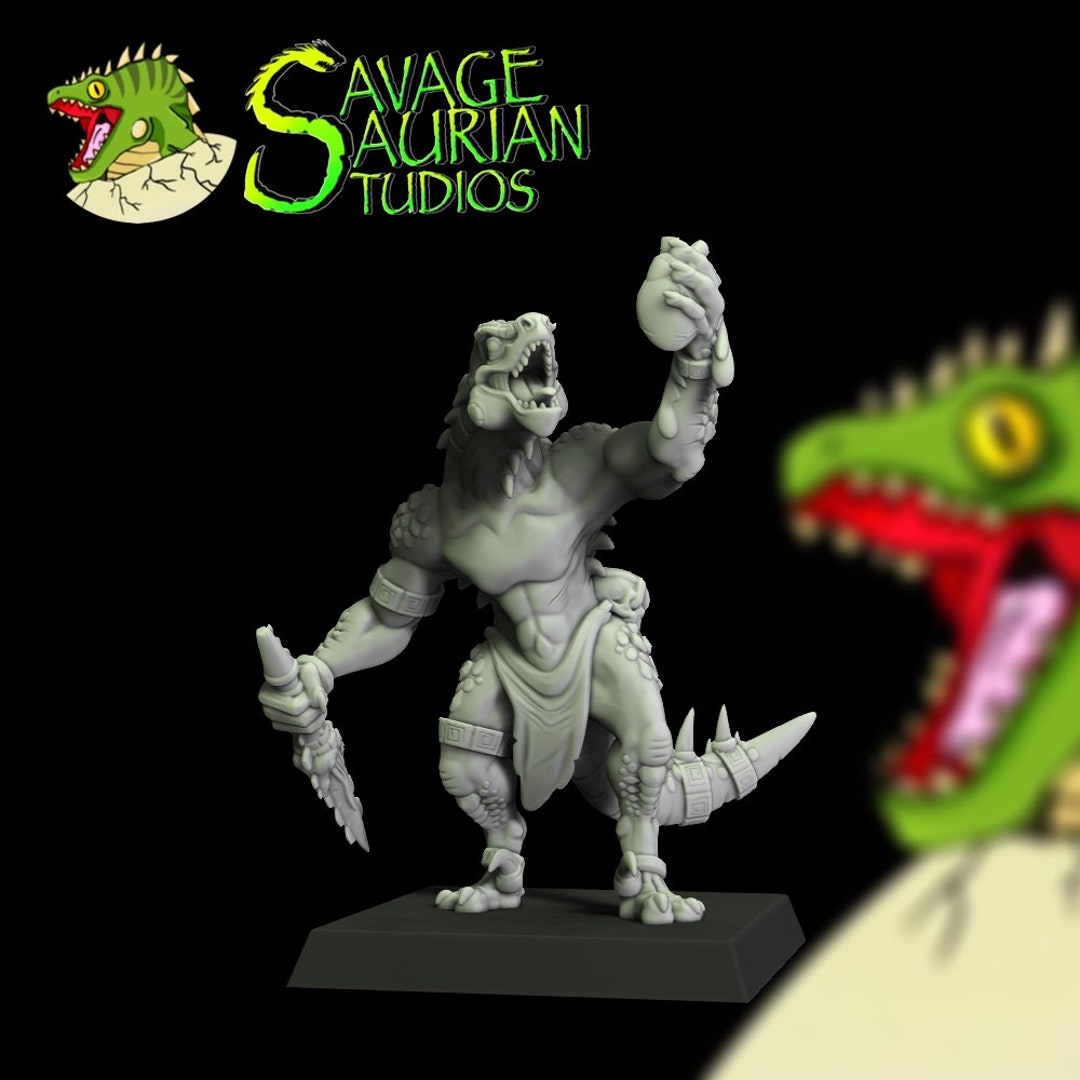 Heartrender | Savage Saurian Studios | 28mm/32mm | Lizardmen | Proxy ...