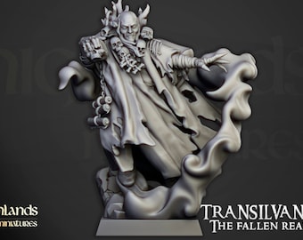 Male Human Necromancer Miniature DND Tabletop - Etsy