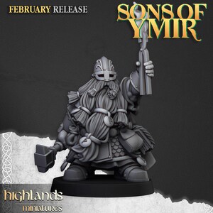 Dwarf Runemasters Highlands Miniatures Sons of Ymir Rune Son 28mm ...
