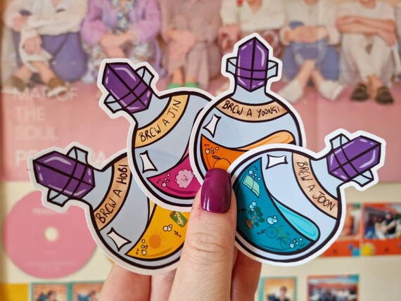 BTS Magic Potion Stickers | Etsy
