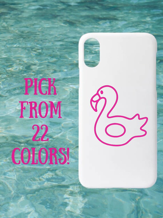 Custom Flamingo Pool Float Logo Decal - Etsy