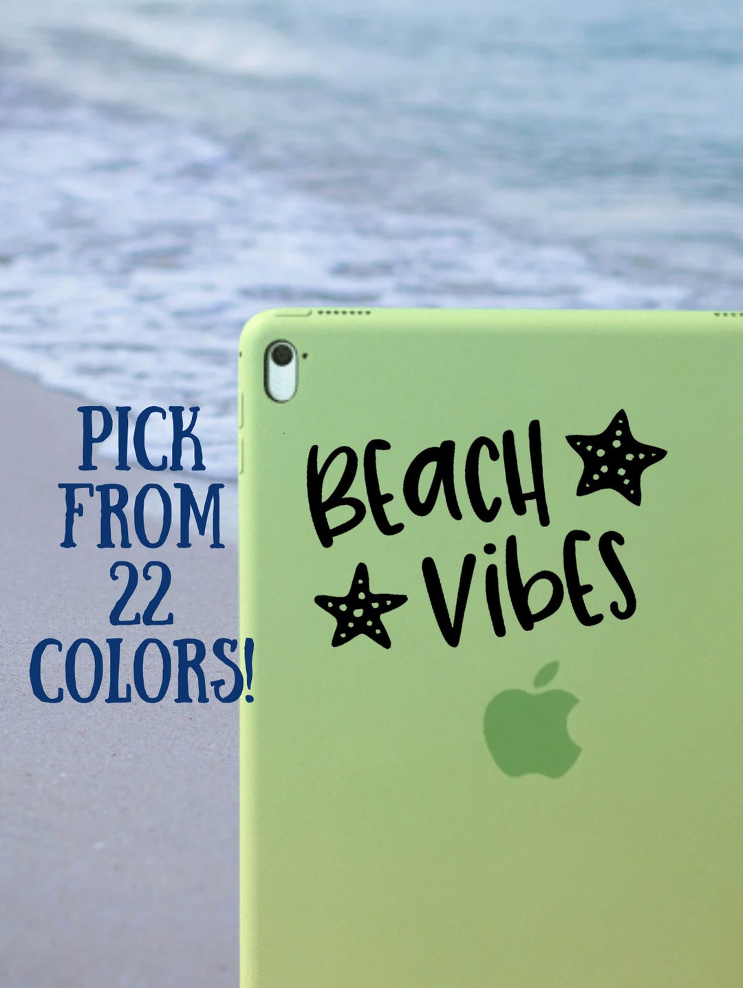 Custom Beach Vibes Decal - Etsy