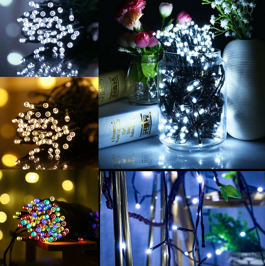 Plant DIY Solar Powered String Lights, Waterproof Warm- White Lights ...
