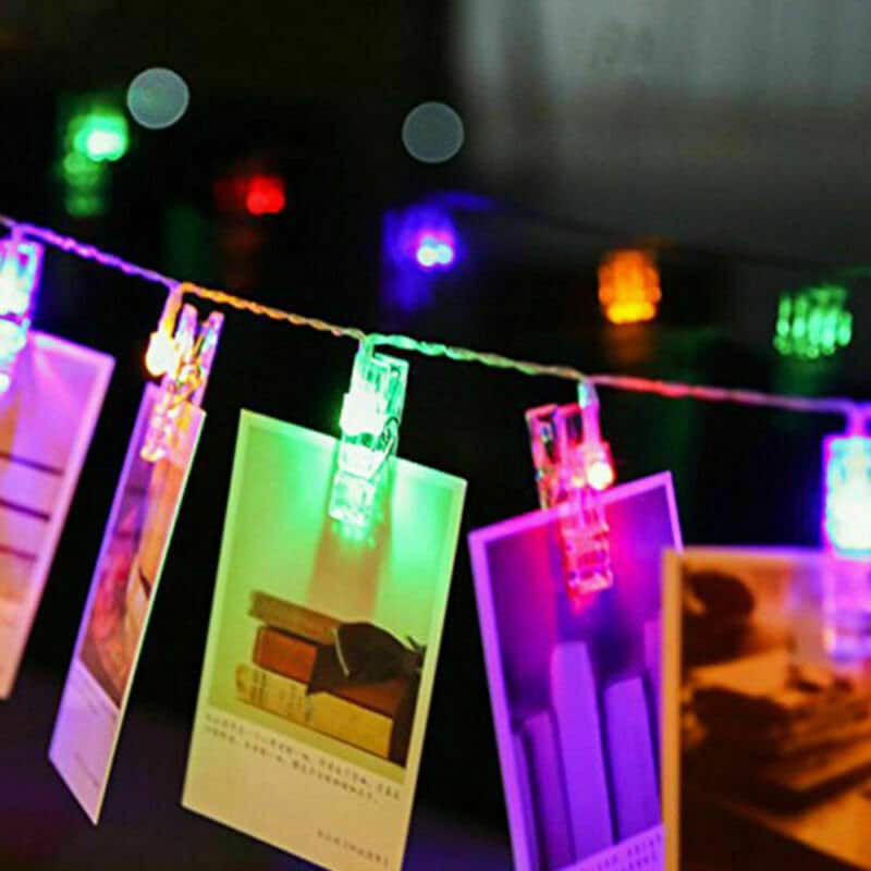 LED Photo Clip Light Battery Powered Peg Fairy String Lights - Etsy UK