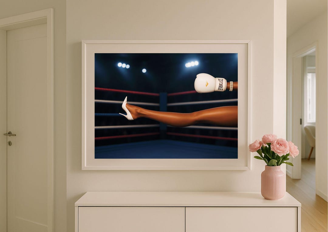 Boxing Barbie Wall Art – Feminine Power Poster, Digital Download, High ...