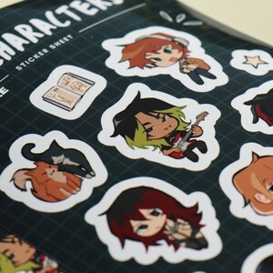 Grunge OC Sticker Sheet - Ashfiire OC Merchandise - Etsy