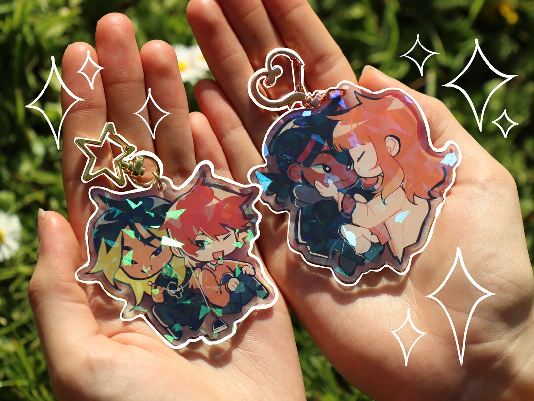 OC Ship Holographic Keychains - Ashfiire OC Merchandise - Etsy