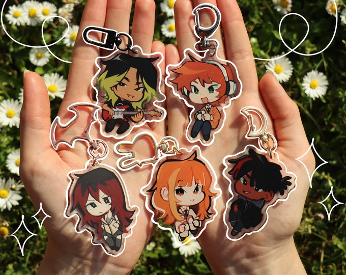 YCH Commission Chibi Hanging Custom Acrylic Keychains CUSTOM ORDER - Etsy