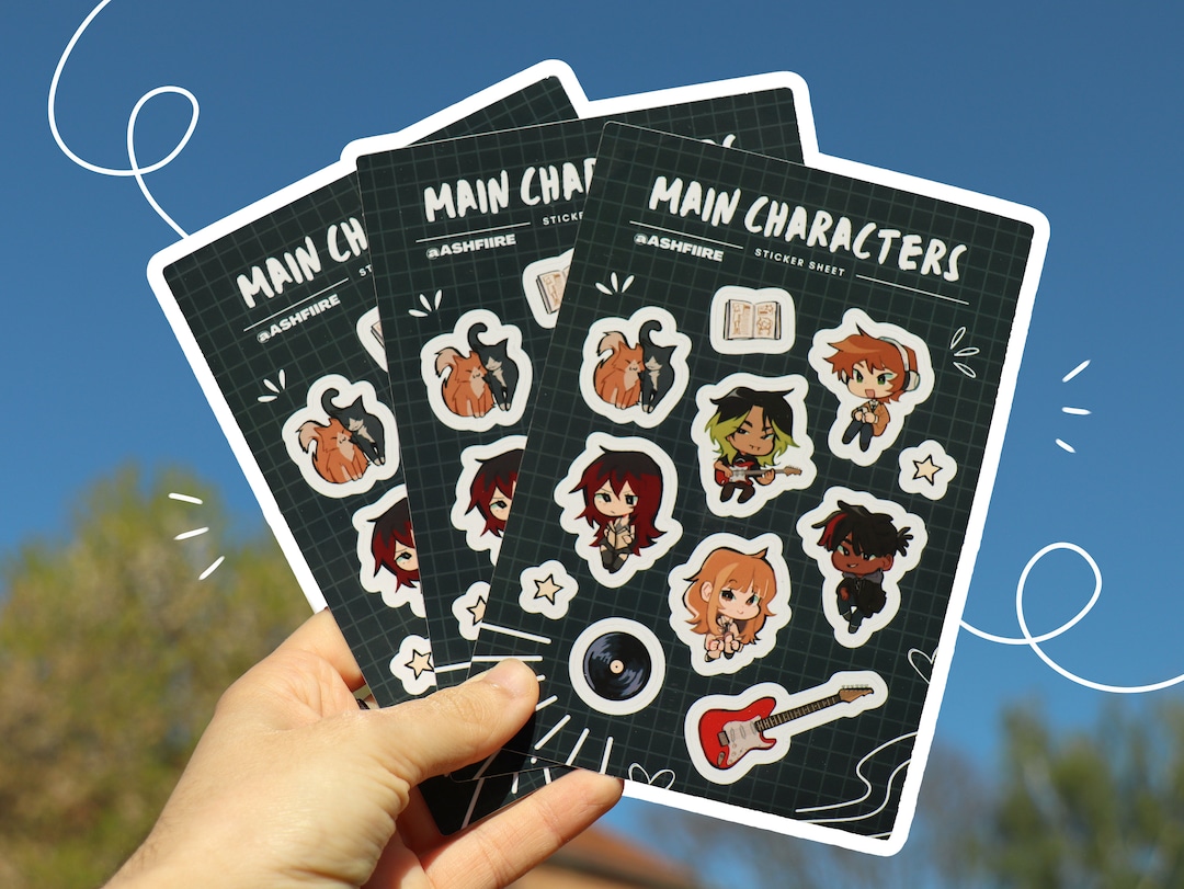 Grunge OC Sticker Sheet - Ashfiire OC Merchandise - Etsy