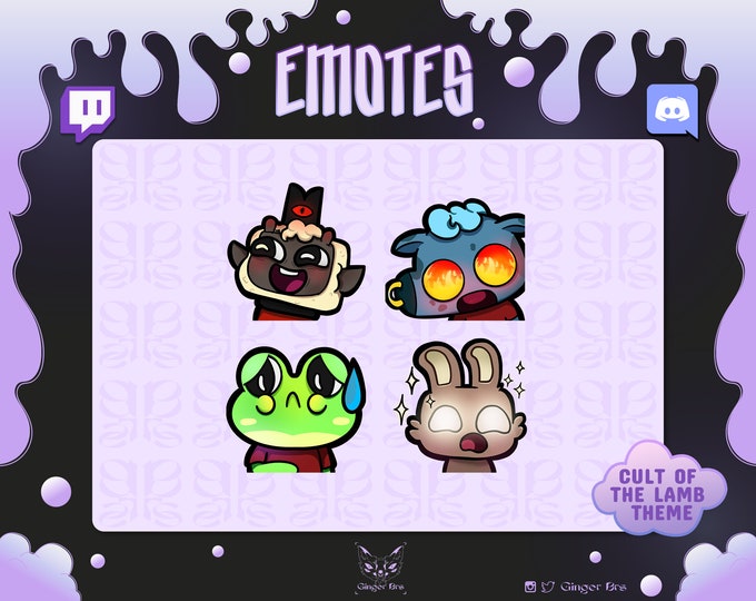 Cult of the Lamb | PNG Tuber Sold Separately | Twitch Overlay - Etsy Canada