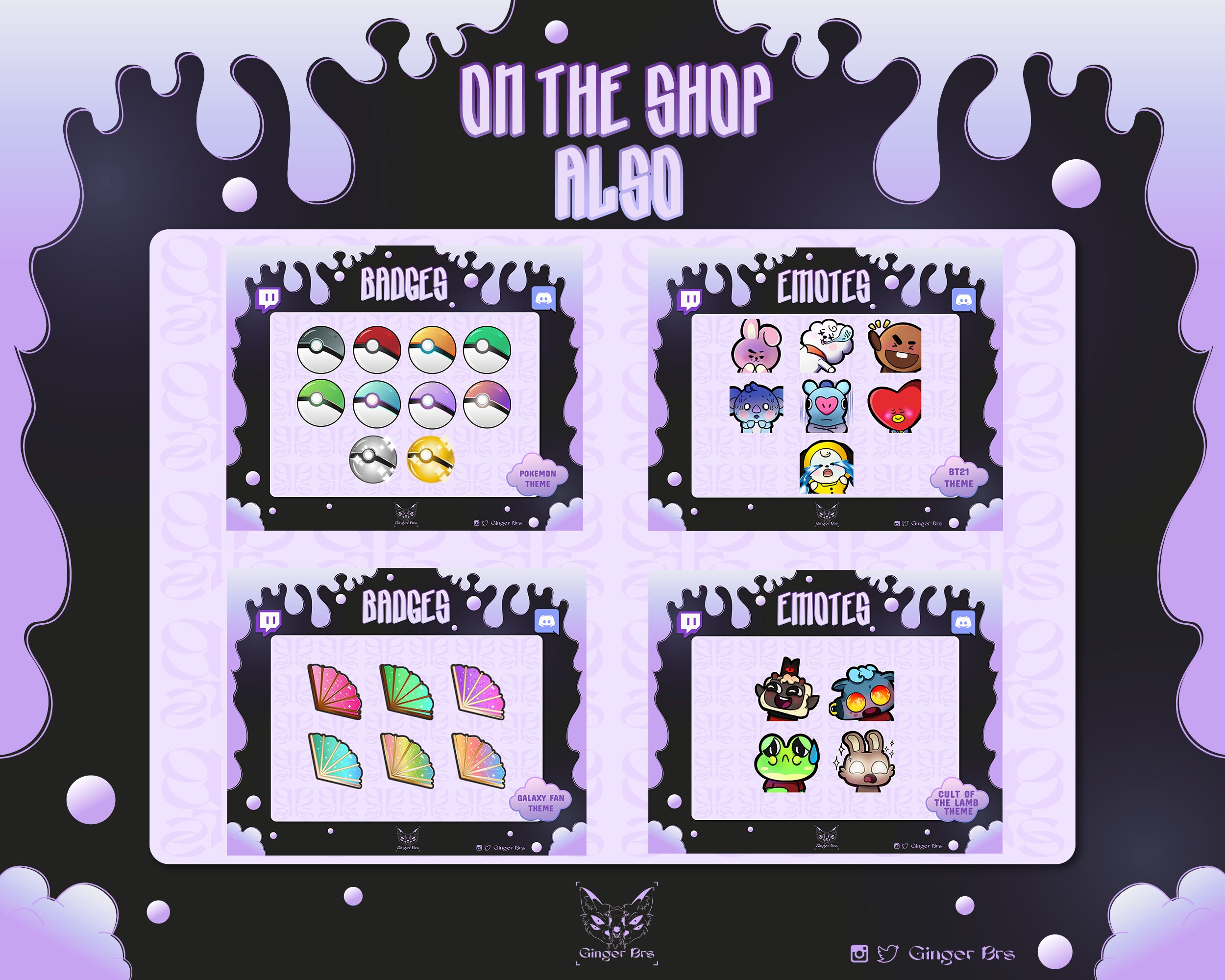 Exorcist Badge Pack for Twitch / Kick Manga Inspiration - Etsy