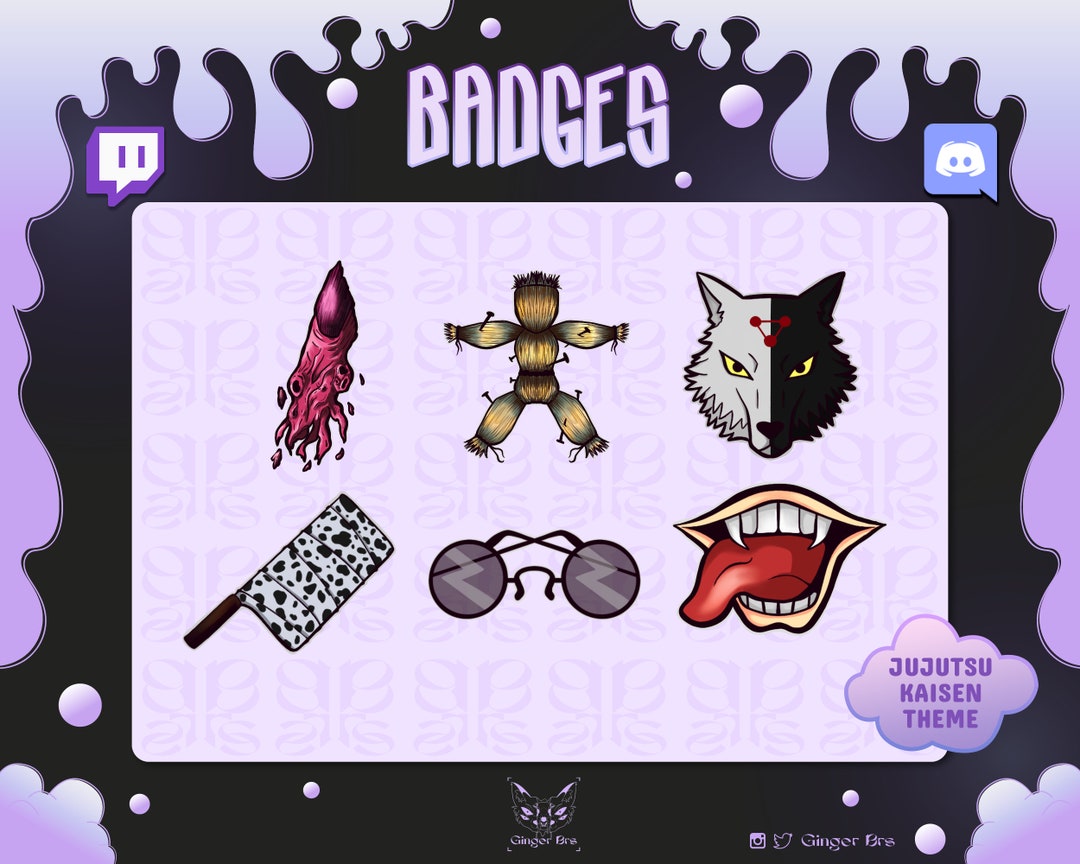 Exorcist Badge Pack for Twitch / Kick Manga Inspiration - Etsy