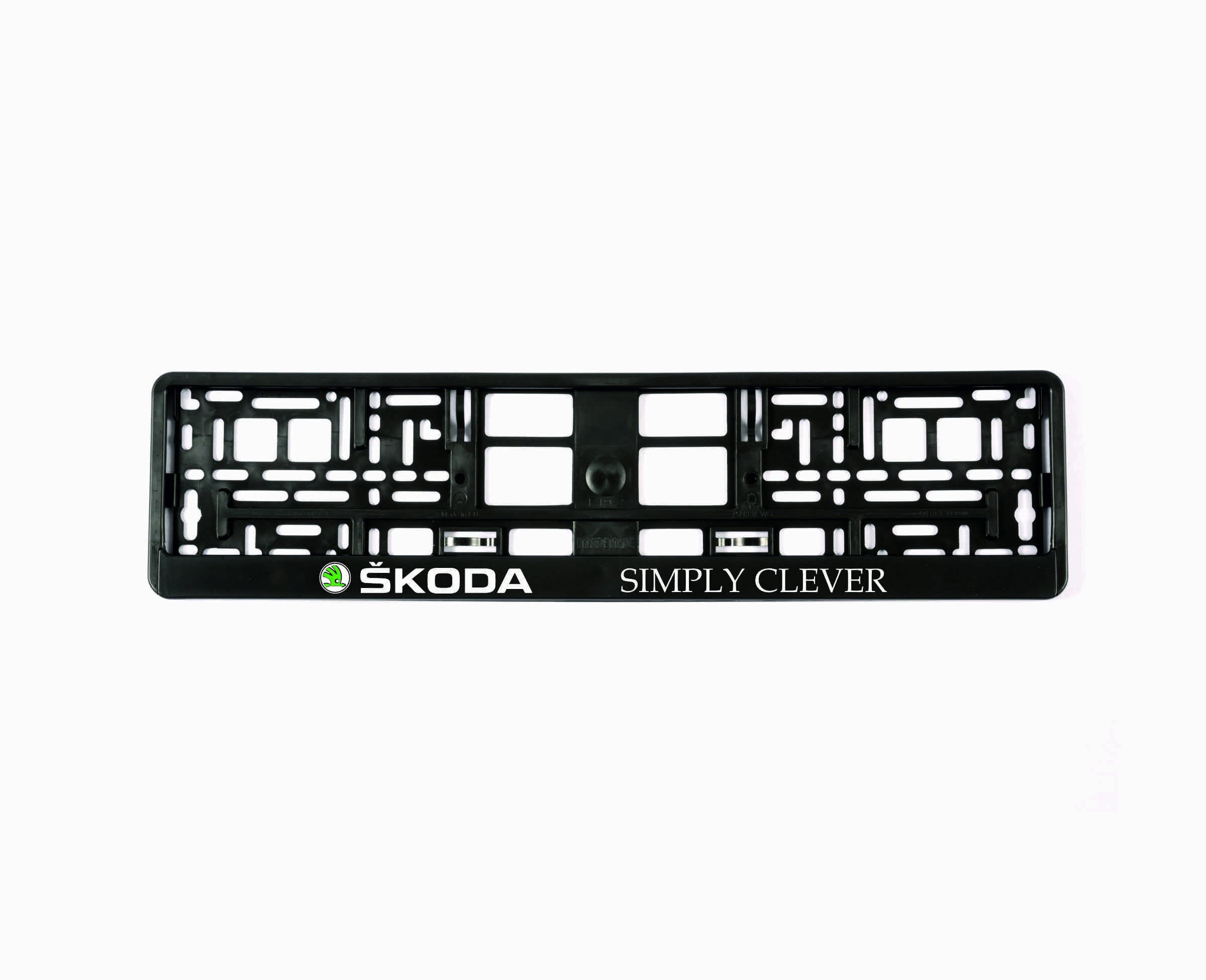 Skoda number plate holder store