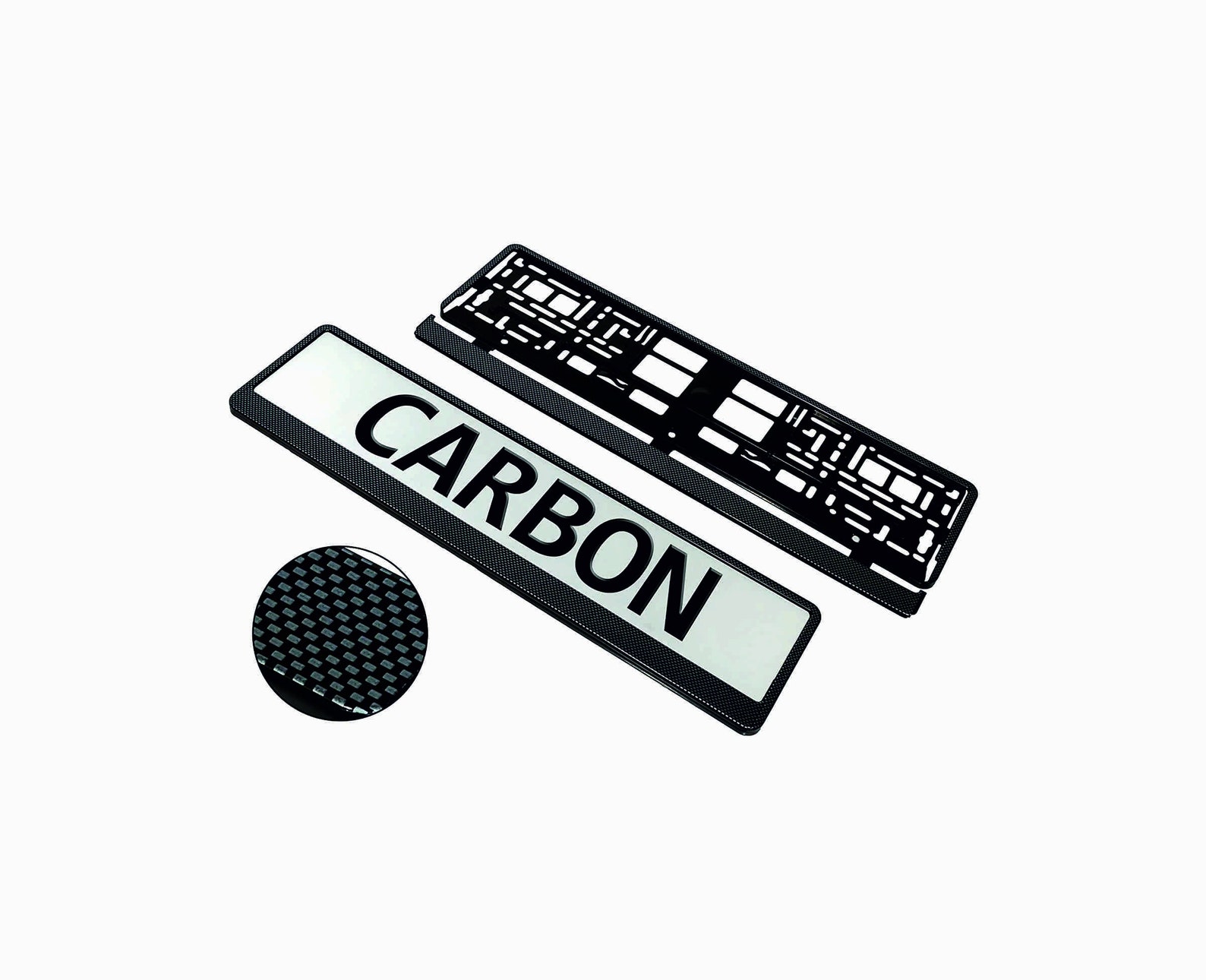 European License Number Plate Frame Holder Surround Carbon Look - Etsy
