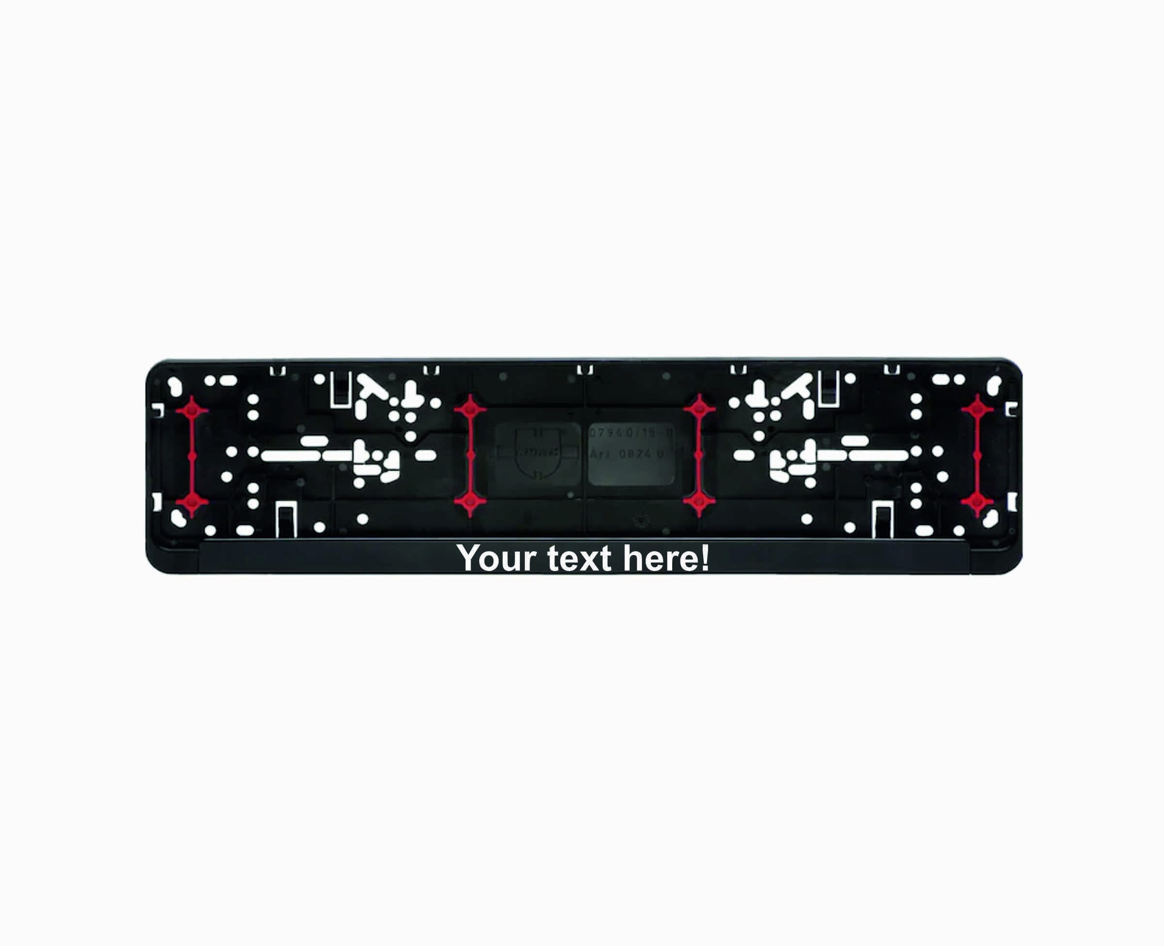 European License Number Plate Frame With Your Own Custom Text Best ...
