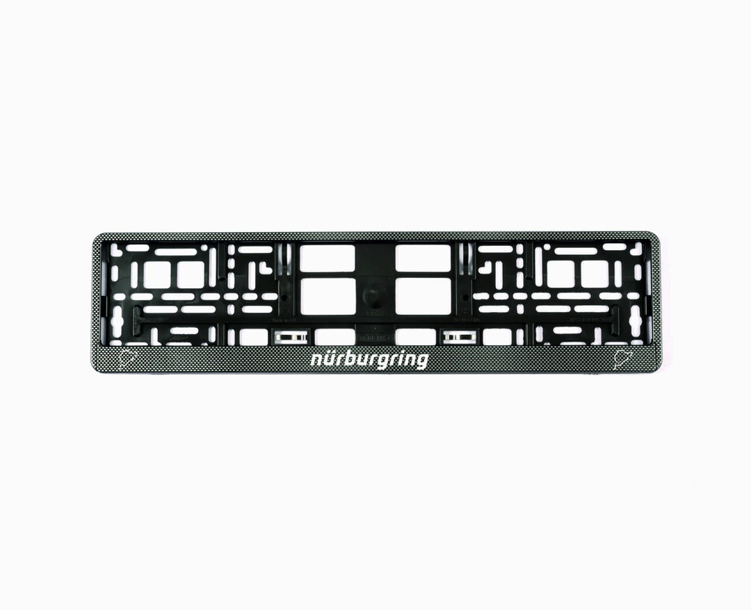 European License Number Plate Frame Holder Surround Carbon Look for F1 ...