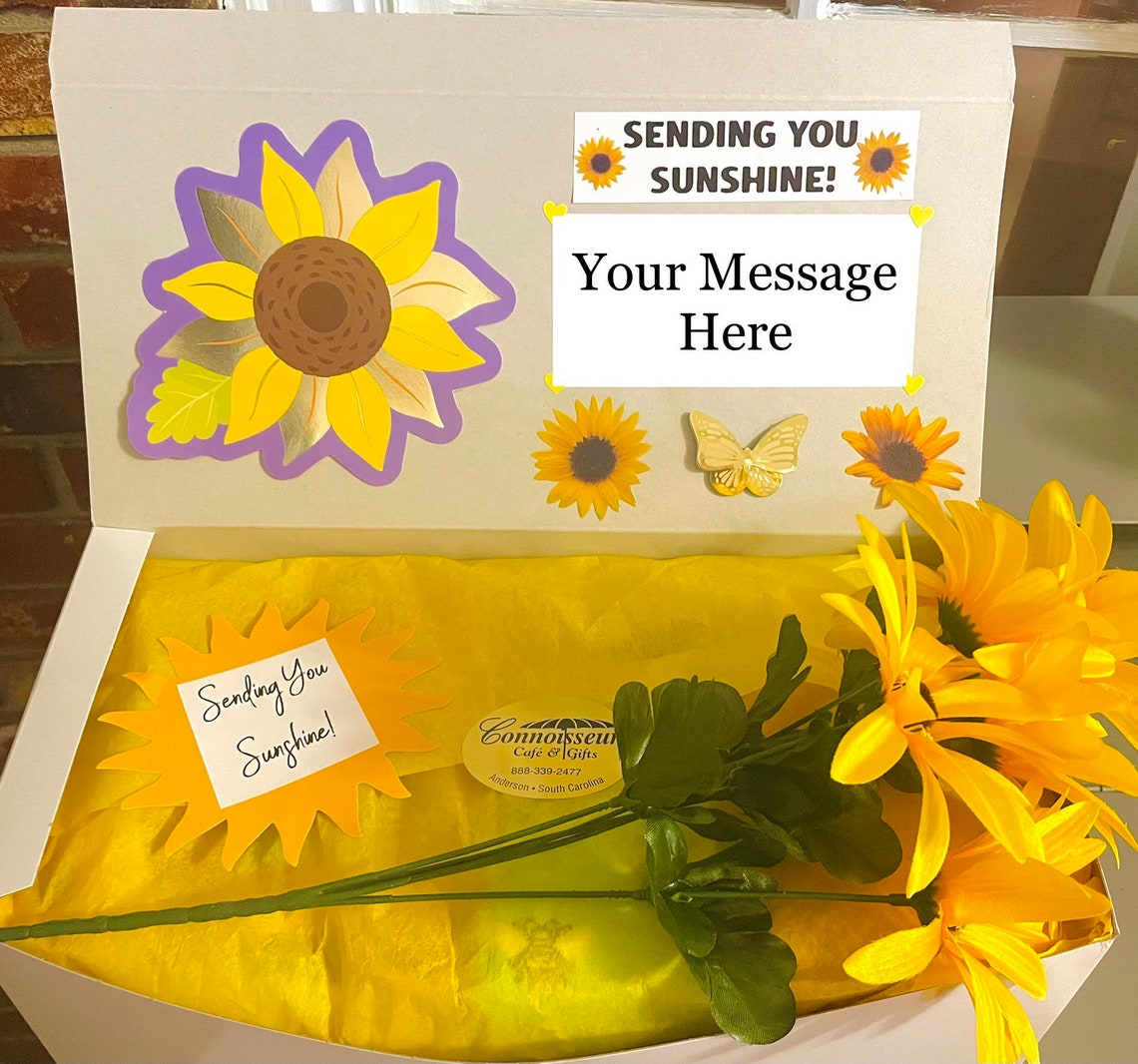 Sending You Hugs & Sunshine Gift Box, Bestie Sunshine Gift, A Little ...