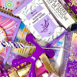 Purple Pamper Gift Box, Lavender Spa Gift, Self Care Gift Box, Get Well ...