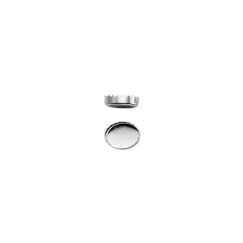 Sterling Silver Serrated Oval Bezel Cups, Bezel Cup, Silver Bezel Cups ...