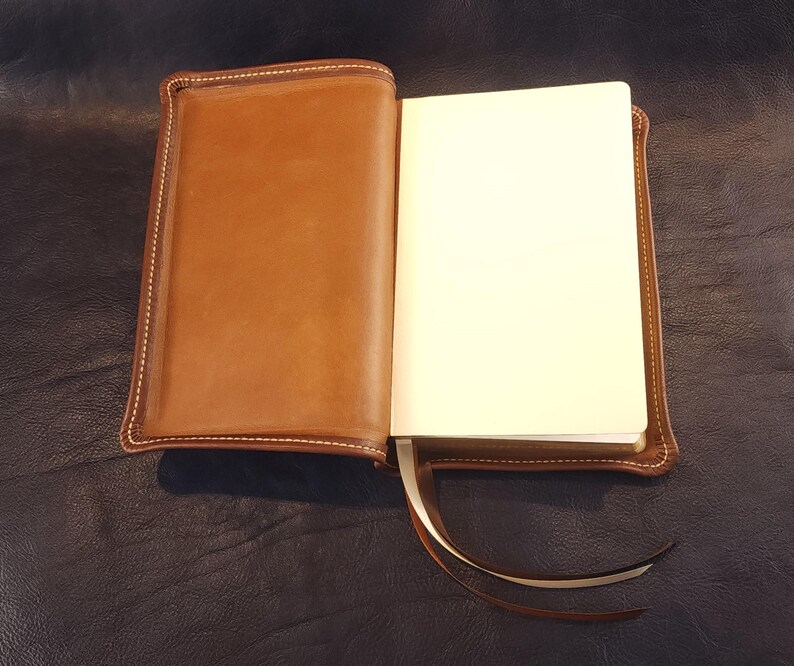 Brown Nappa Leather ESV Journaling Bible: Hand-sewn Perimeter Stitch - Etsy