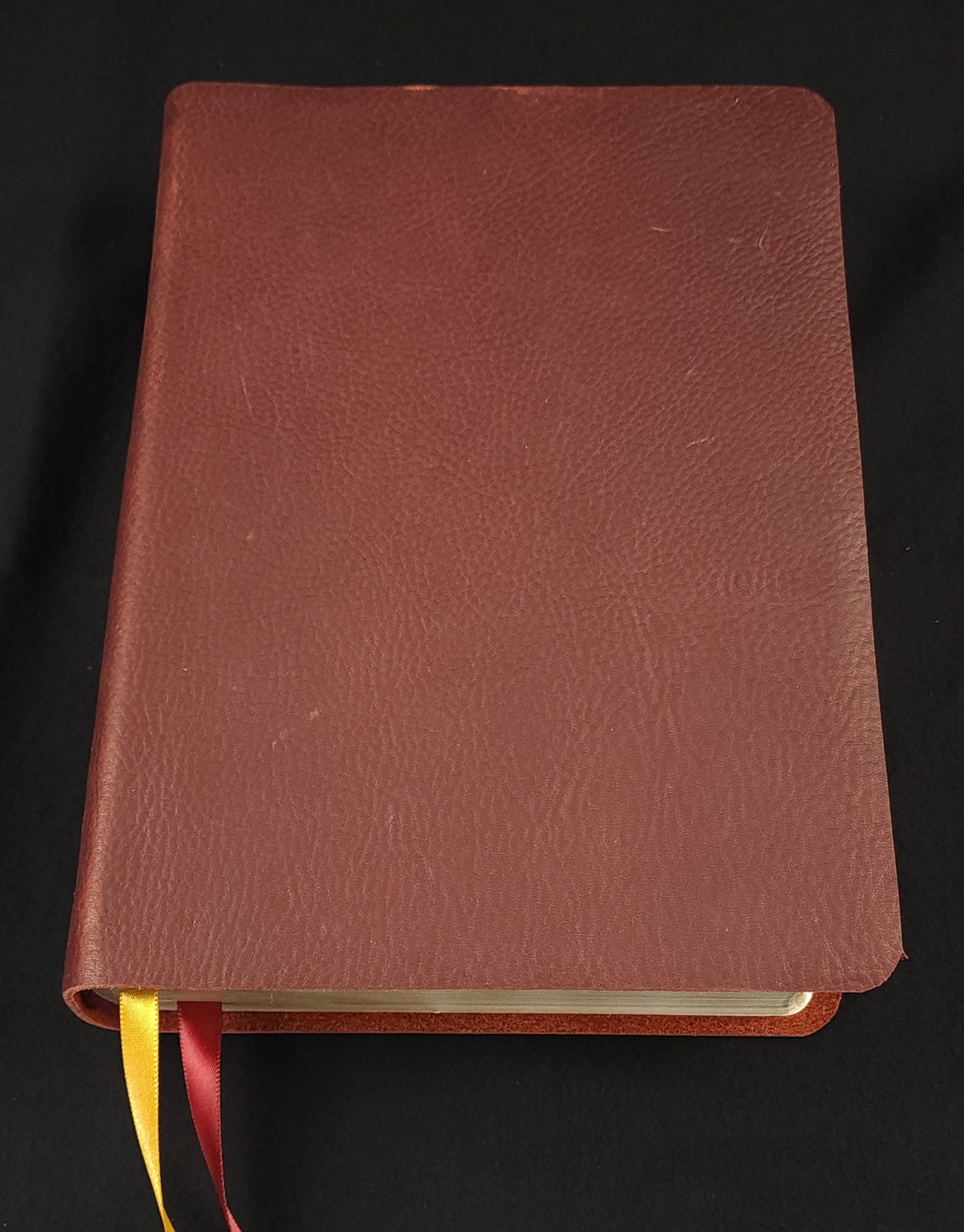 Premium Leather Bible Life Application Study Bible in Red - Etsy