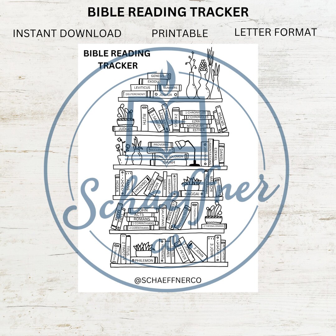 Bible Books Coloring Printable Tracker - Etsy