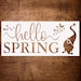 Hello SPRING Stencil for Painting DIY Craft Gnome Stencil - Etsy