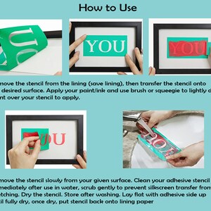 Funny Stencils - Reusable DIY Self Adhesive Stencil Reusable ...