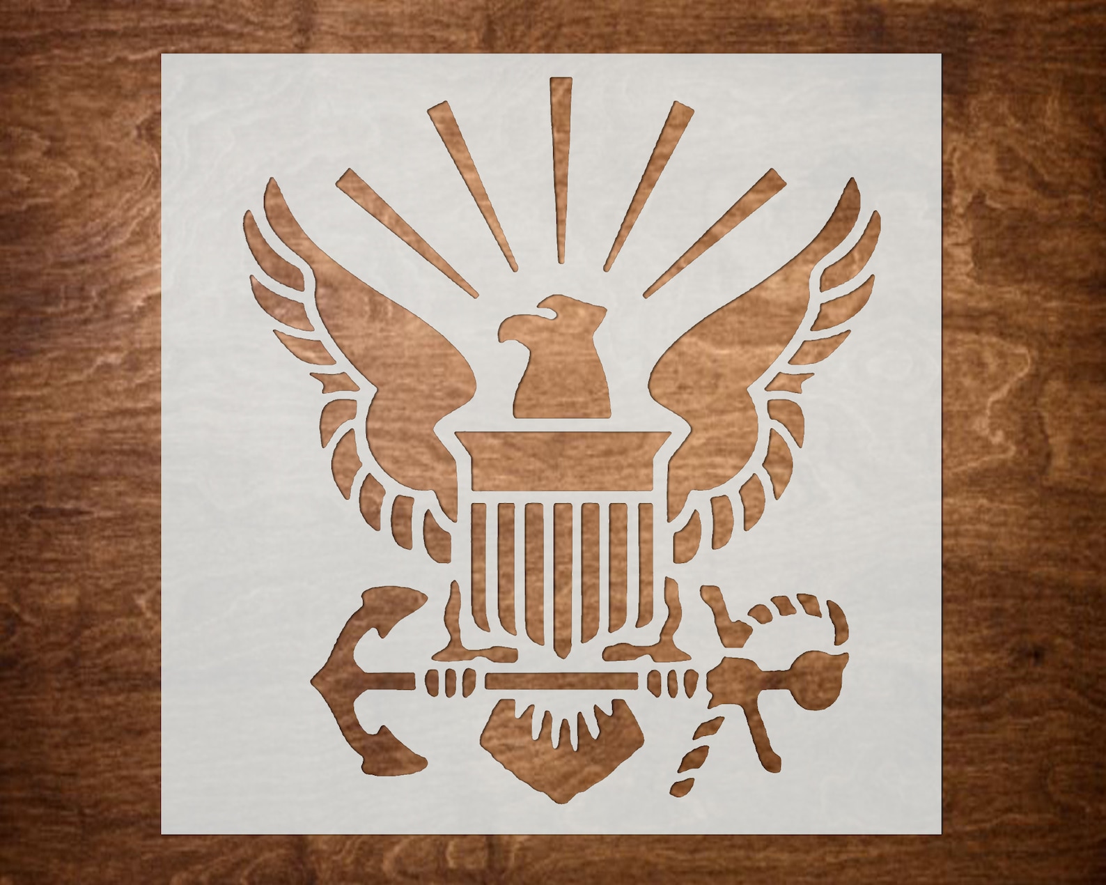 Us Navy Stencil 8x8 United States Reusable Military Stencil Etsy