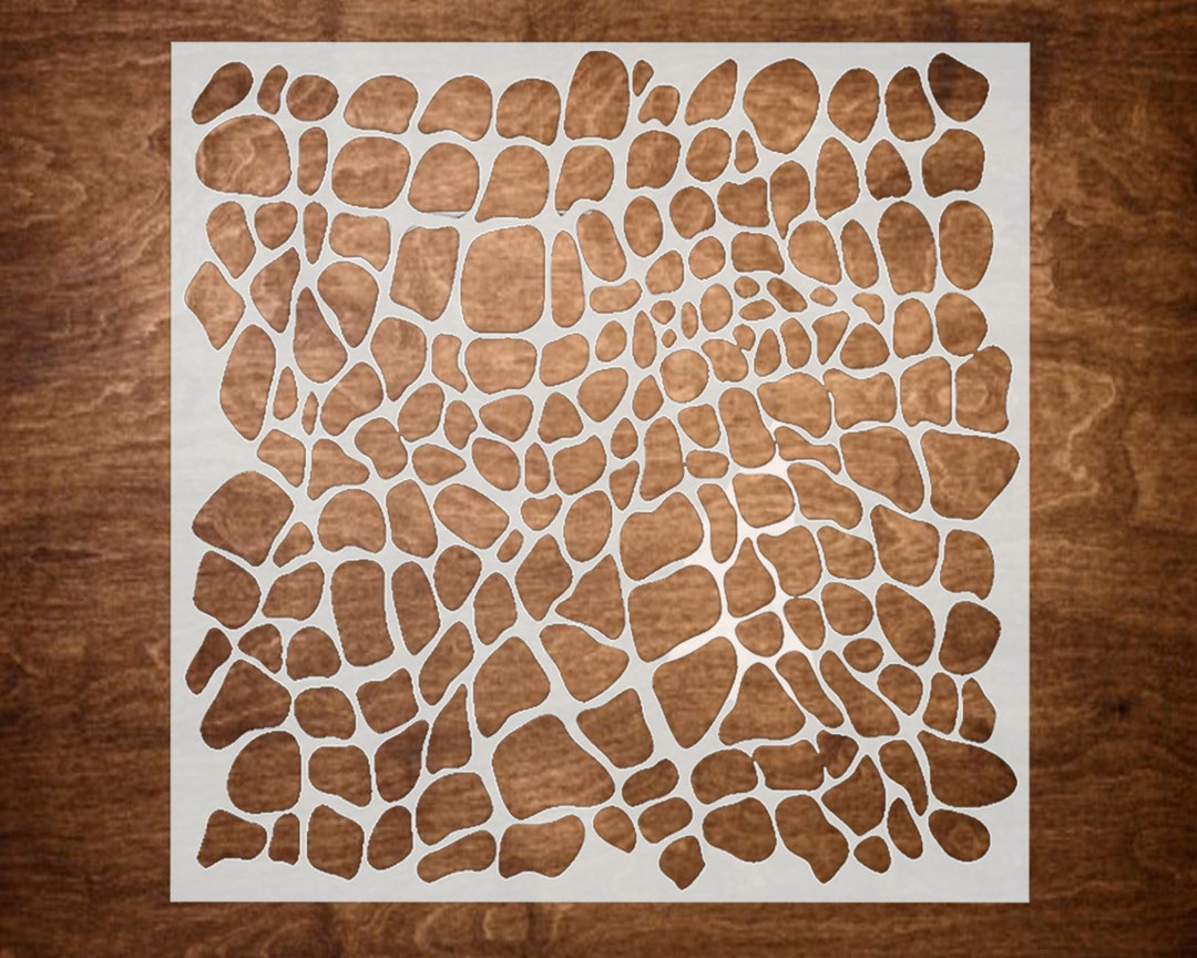 REPTILE Pattern Stencil (7"x7"), Animal Print Stencil, Animal Pattern ...