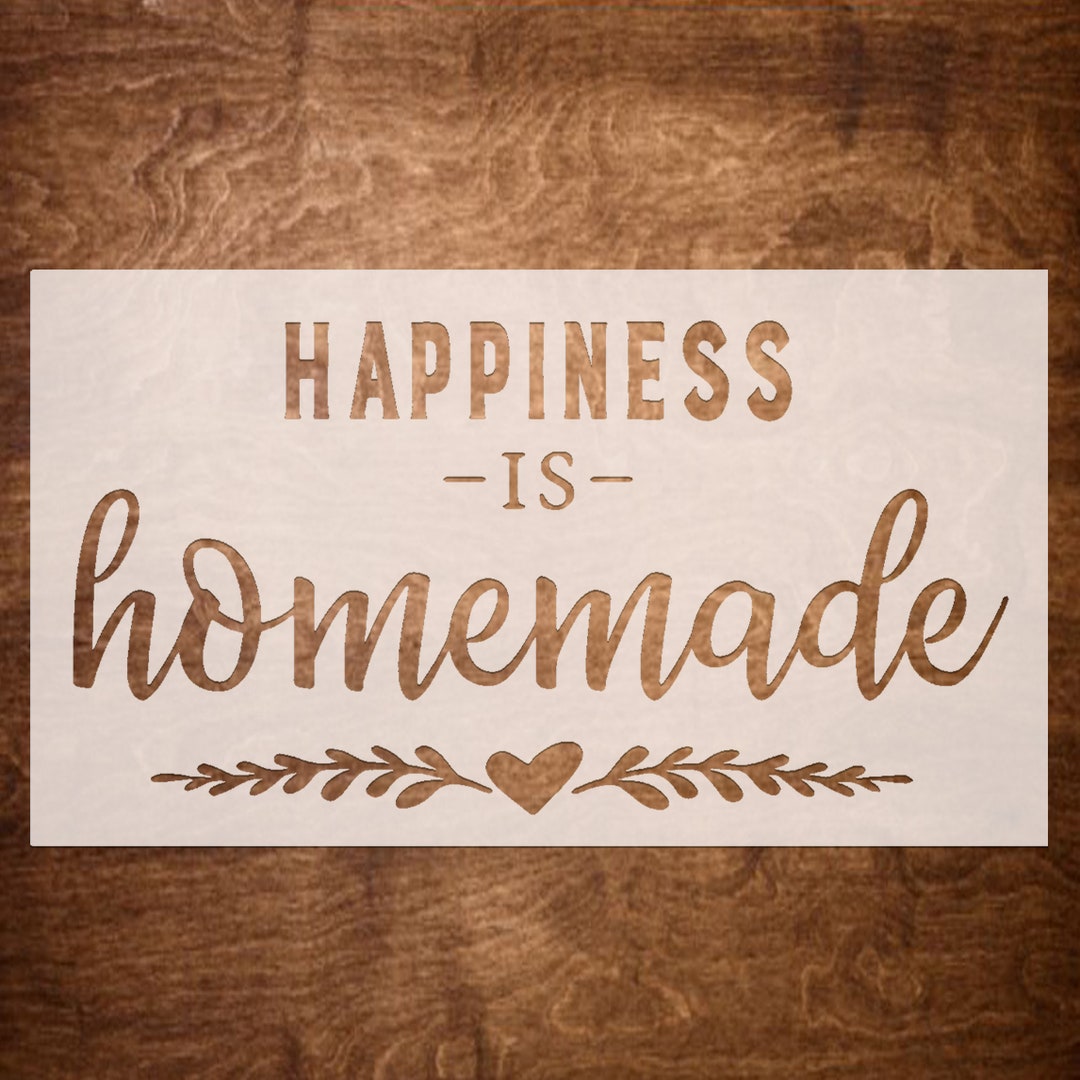 Happiness is Homemade Farmhouse Rustic Decor Painting - Etsy