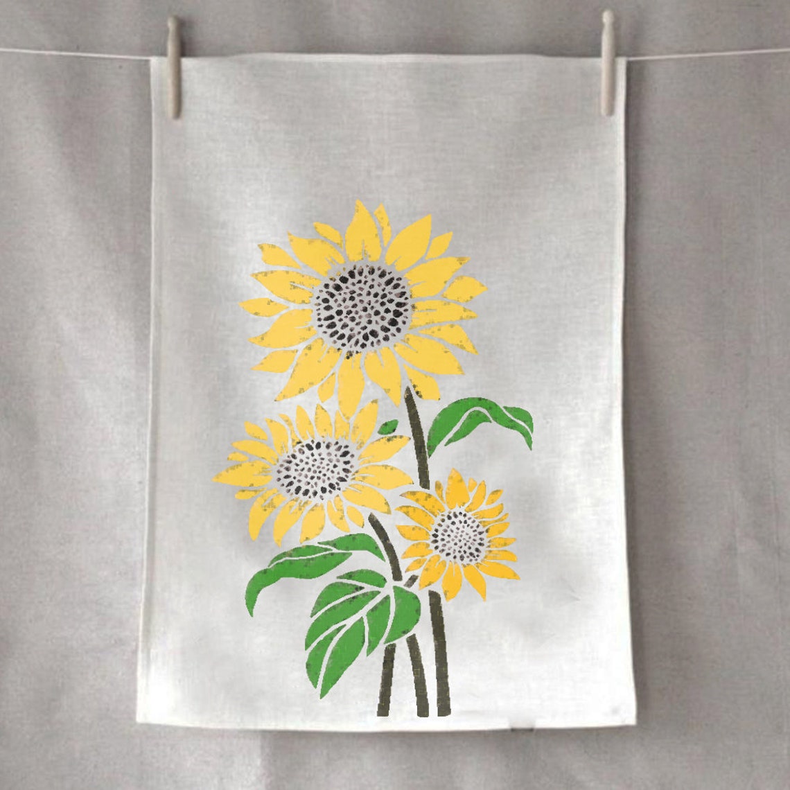 Silk Screen SUNFLOWER Stencil Flower Sunflower Adhesive Mesh - Etsy