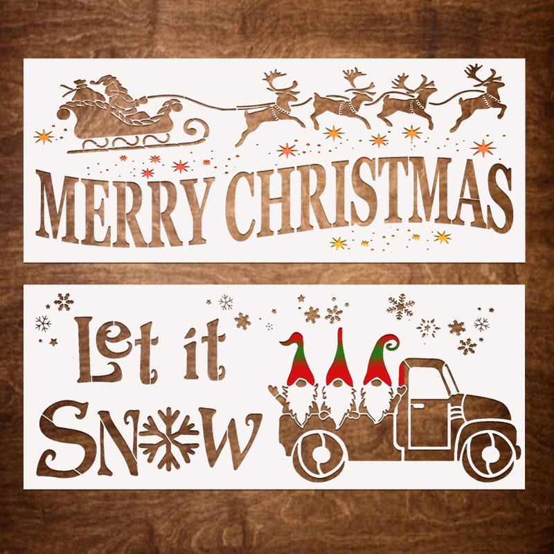 Christmas Stencil - Etsy