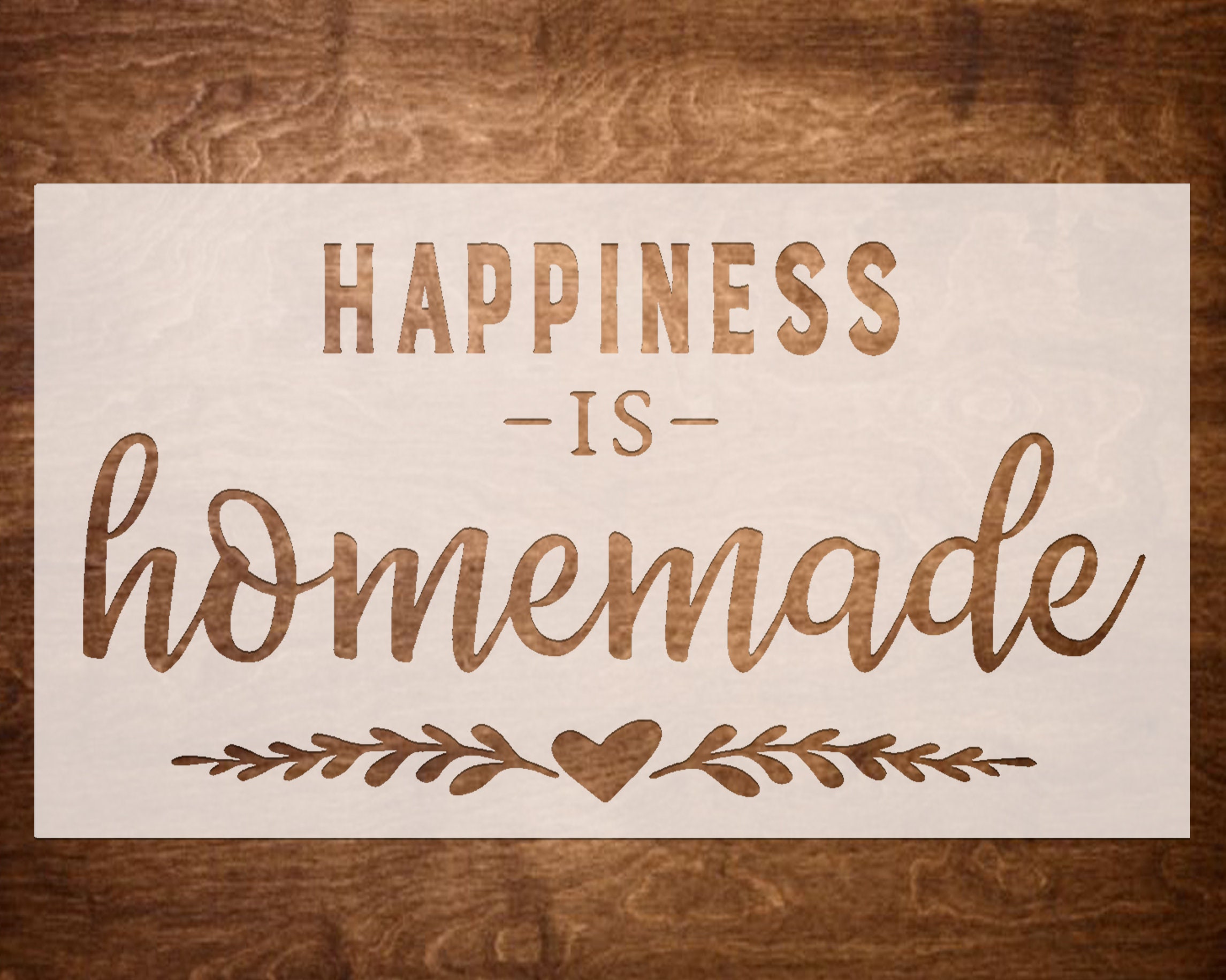 Happiness is Homemade Farmhouse Rustic Decor Painting - Etsy