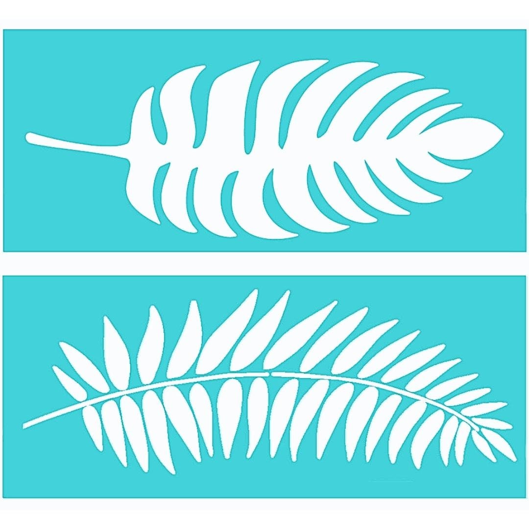 Reusable Leaf Stencils, Tropical and Palm Leaf Silk Screen Stencils ...