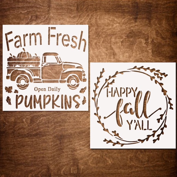 Fall Stencils - Etsy