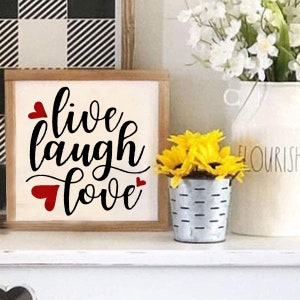 Live Laugh Love Stencil and Be Kind Silkscreen Mesh Transfer Stencil ...