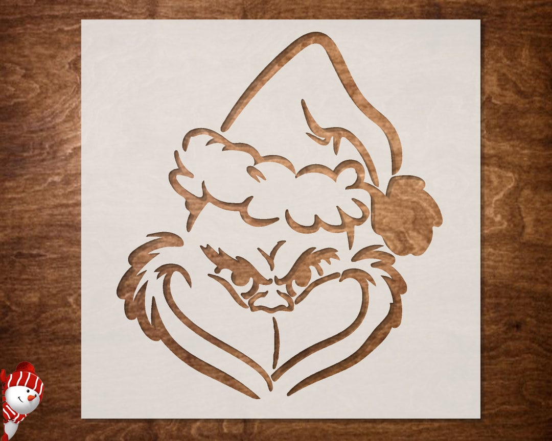 Reusable Christmas Stencils for Painting Grinch Stencil - Etsy