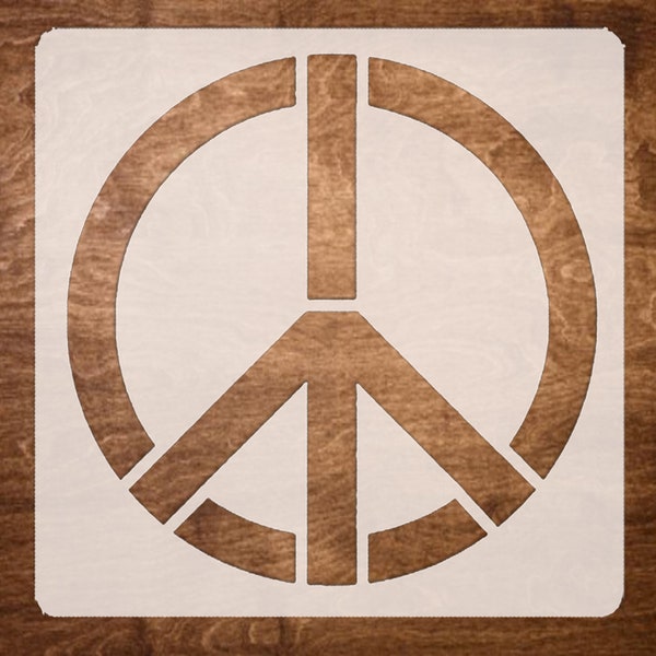 Peace Sign Stencil - Etsy