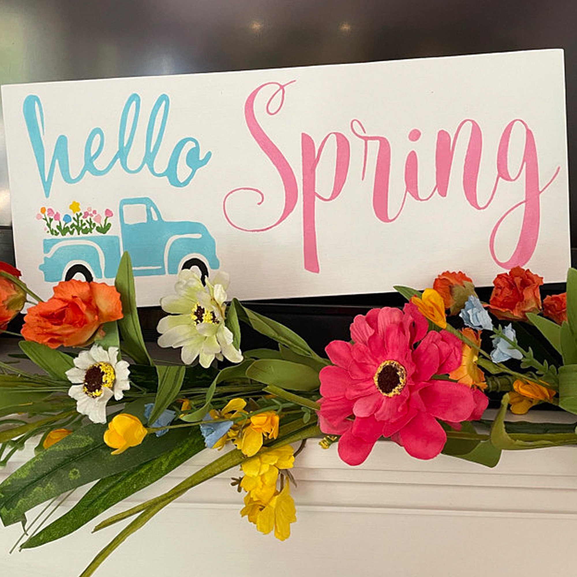 HELLO SPRING Stencil Stencils for Wood Signs Canvas & More - Etsy