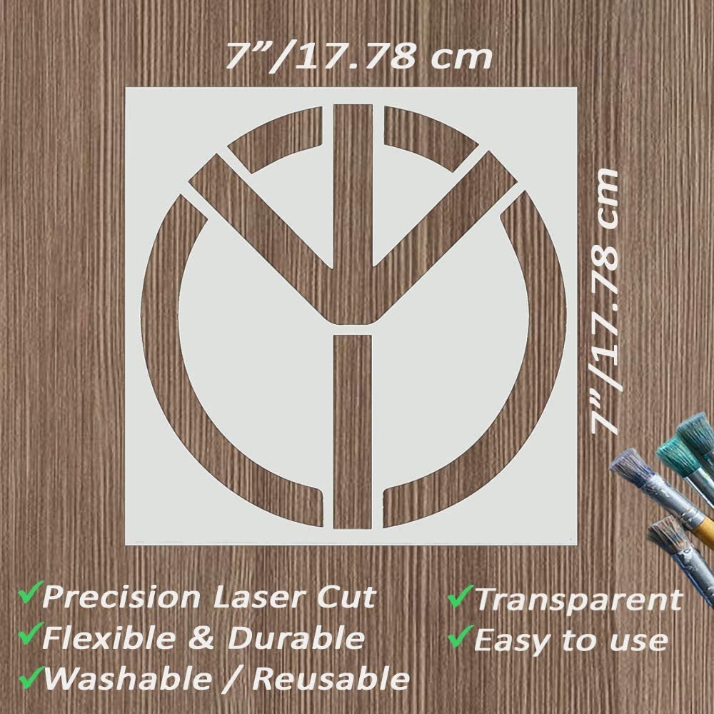 Peace Sign Stencil DIY Craft Stencils Reusable Painting | Etsy