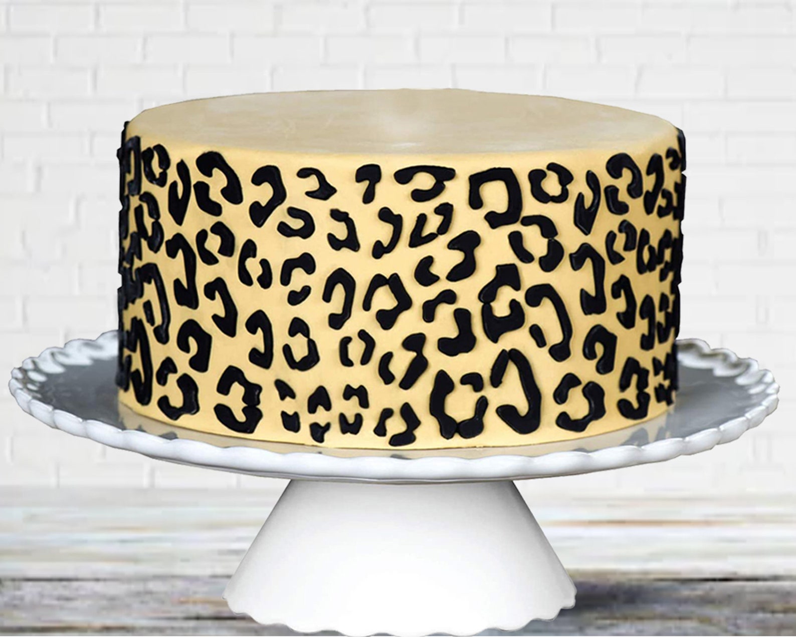 LEOPARD & COW Pattern Stencil (7"x7"), Animal Print Stencils, Pattern ...