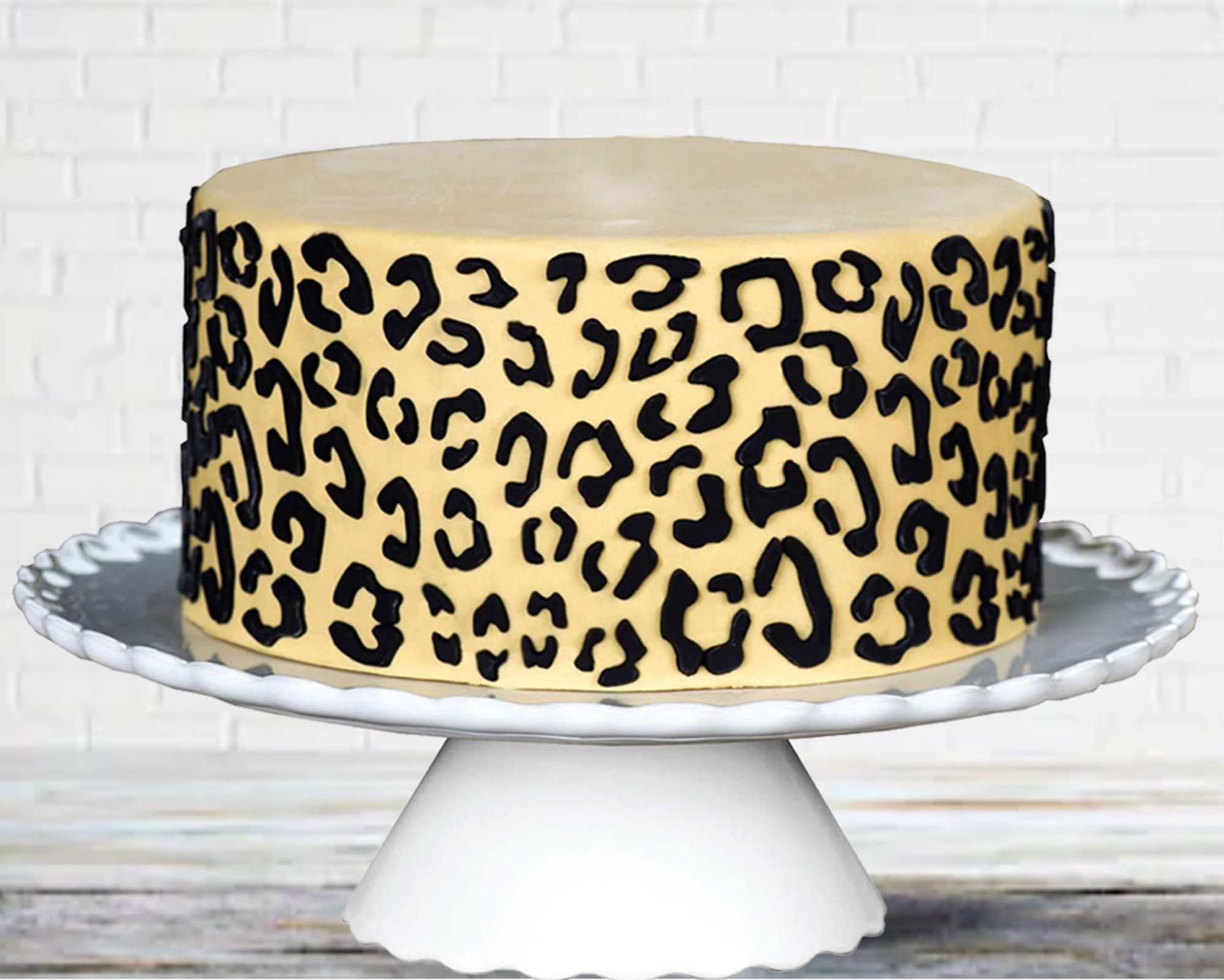 LEOPARD & COW Pattern Stencil (7"x7"), Animal Print Stencils, Pattern ...