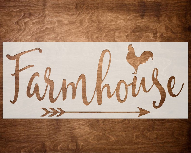 FARMHOUSE Stencil Stencil for Wood Signs Stencil for - Etsy
