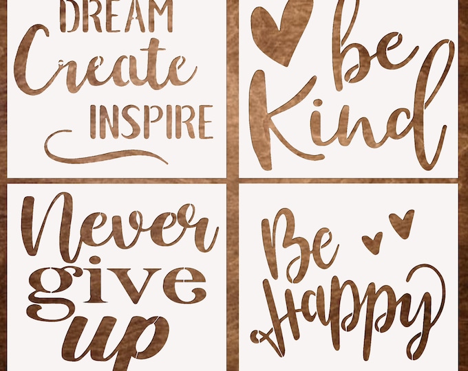 So Many Reasons to Be Happy Stencil by Studior12 Craft DIY ...